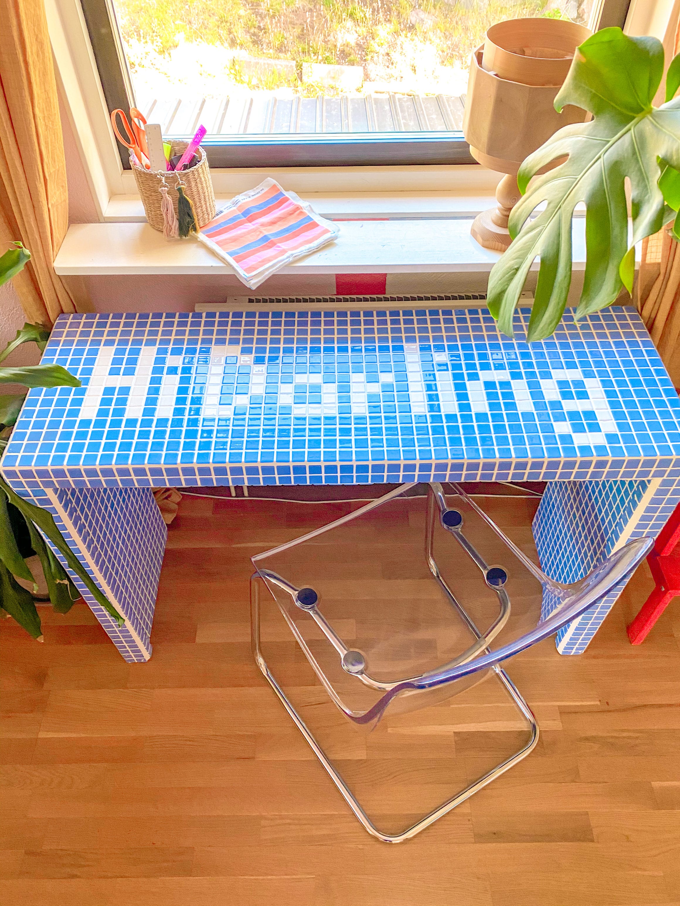 How to Build a Tiled Desk for Your Home Office - Darling Magazine